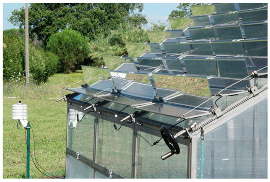 A Photovoltaic Greenhouse with Passive Variation in Shading by Fixed ...