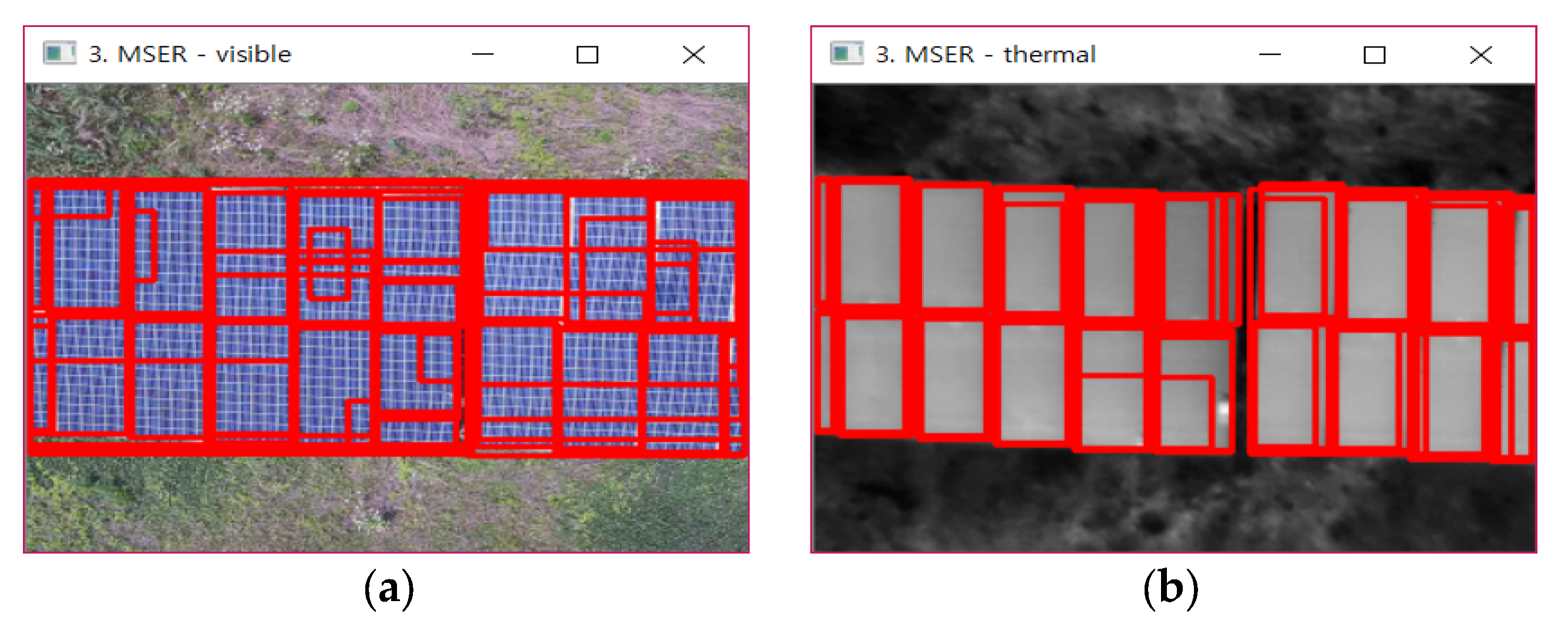 Deterioration Diagnosis of Solar Module Using Thermal and Visible Image Processing