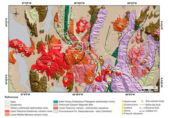 Geological Map of the Tocomar Basin (Puna Plateau, NW Argentina ...