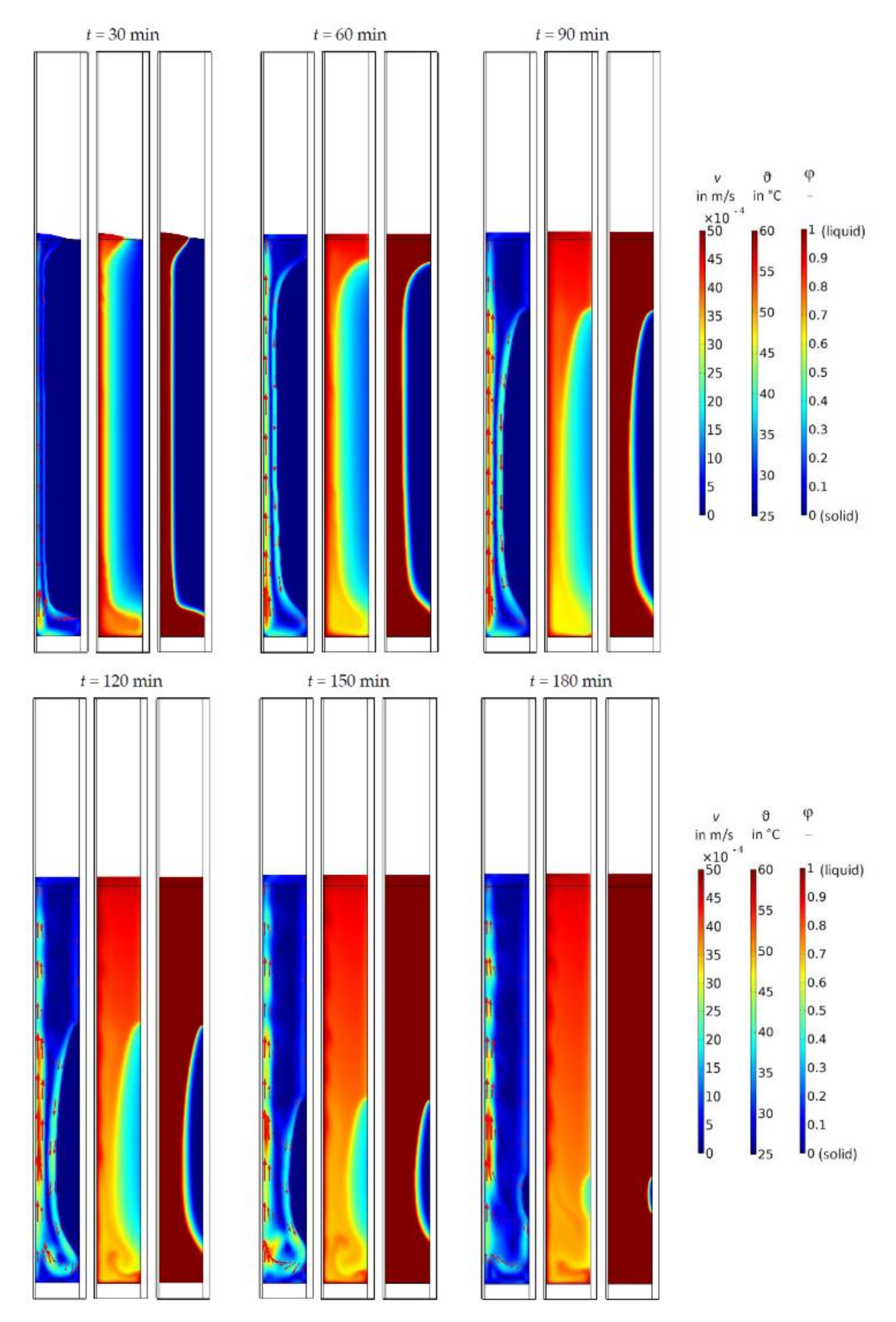 Influence of Natural Convection and Volume Change on Numerical ...