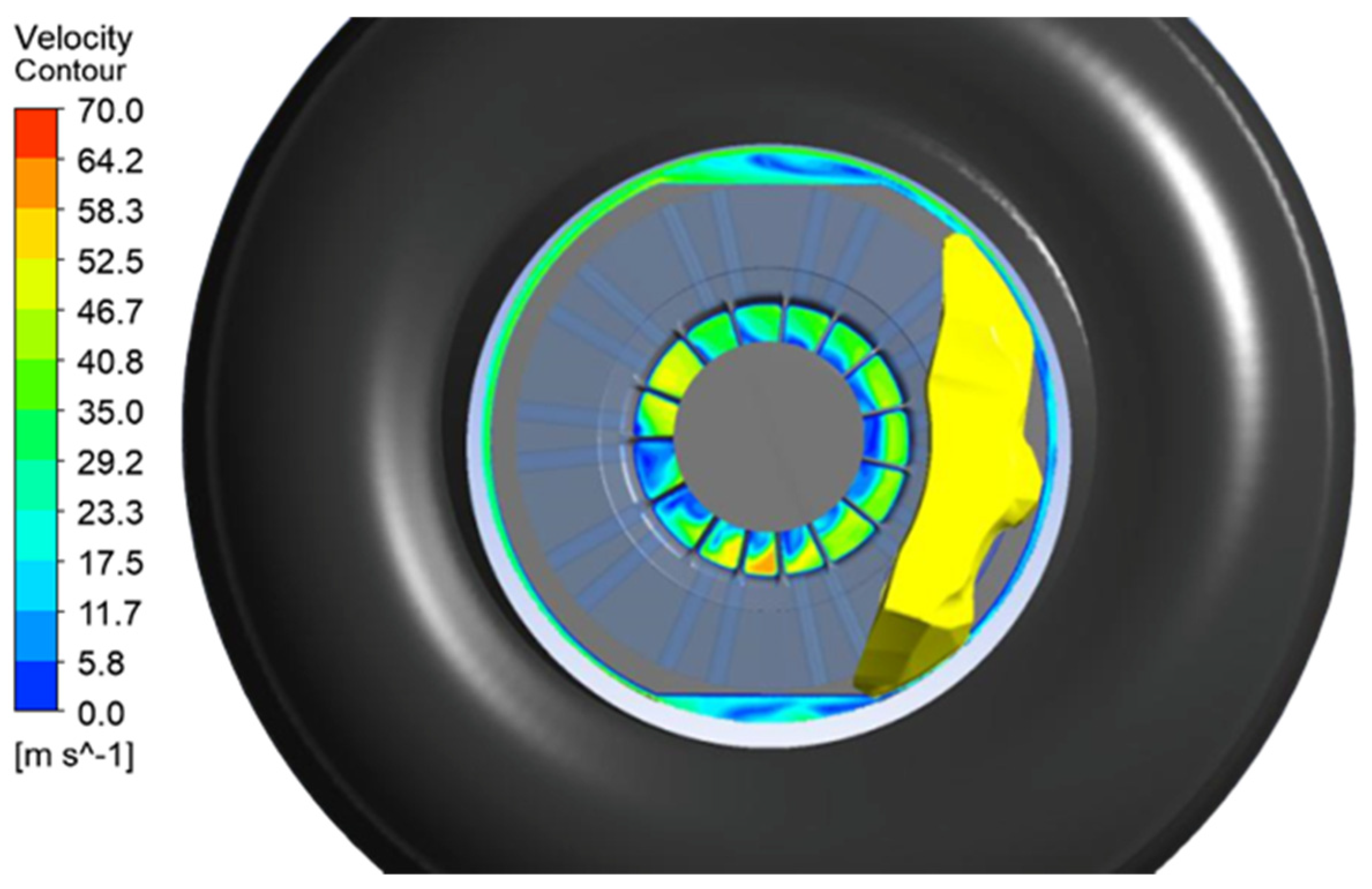 Flow and Thermal Analysis of a Racing Car Braking System