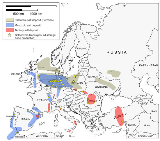 Hydrogen Storage in Geological Formations—The Potential of Salt Caverns