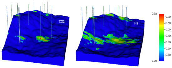 Hydrogen Storage Assessment in Depleted Oil Reservoir and Saline Aquifer