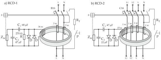 Influence of the Design of a Residual Current Device on Its Break Time