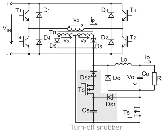 Soft-Switching Full-Bridge DC-DC Converter with Energy Recovery Capacitor Snubber