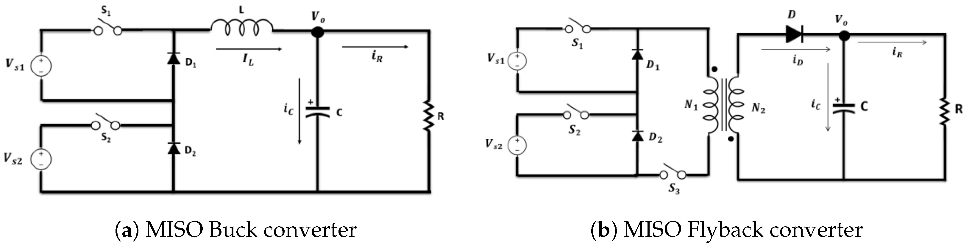 Multiple Input-Single Output DC-DC Converters Assessment for Low Power Renewable Sources Integration