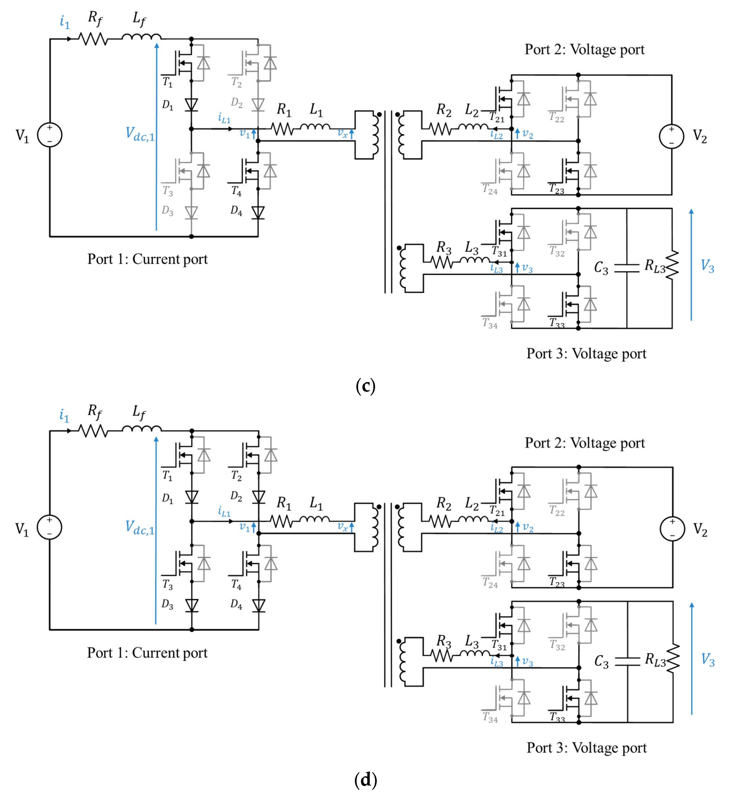 Modeling and Control of a Hybrid-Fed Triple-Active Bridge Converter