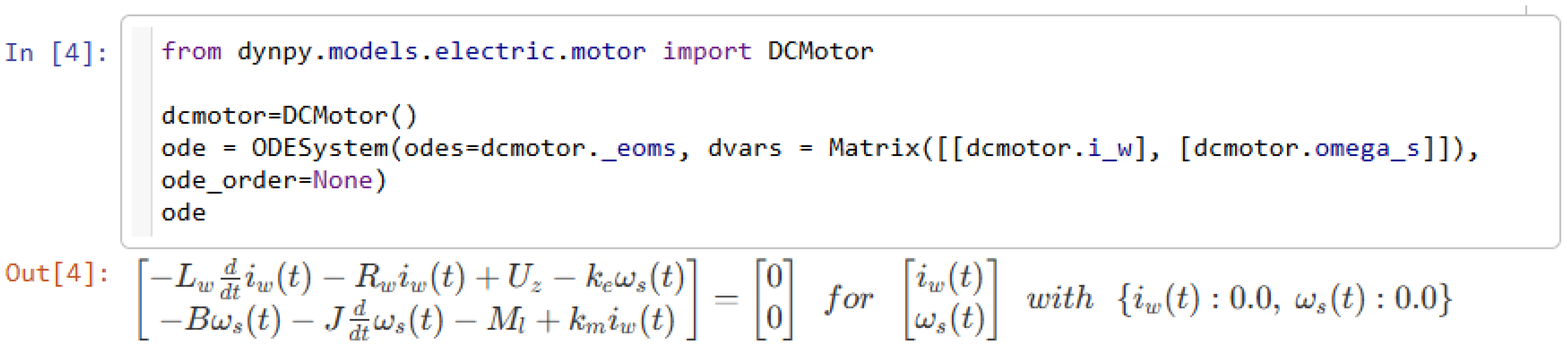 DynPy—Python Library for Mechanical and Electrical Engineering: An ...