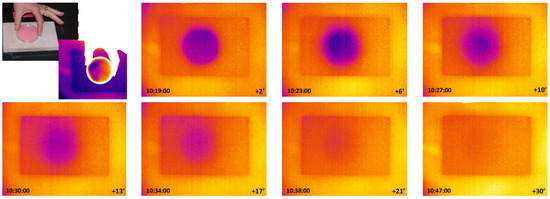Monitoring Moisture Diffusion after Contact Sponge Application