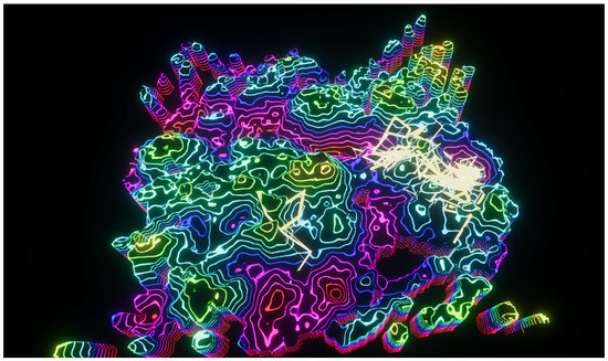 Generative Art with Swarm Landscapes