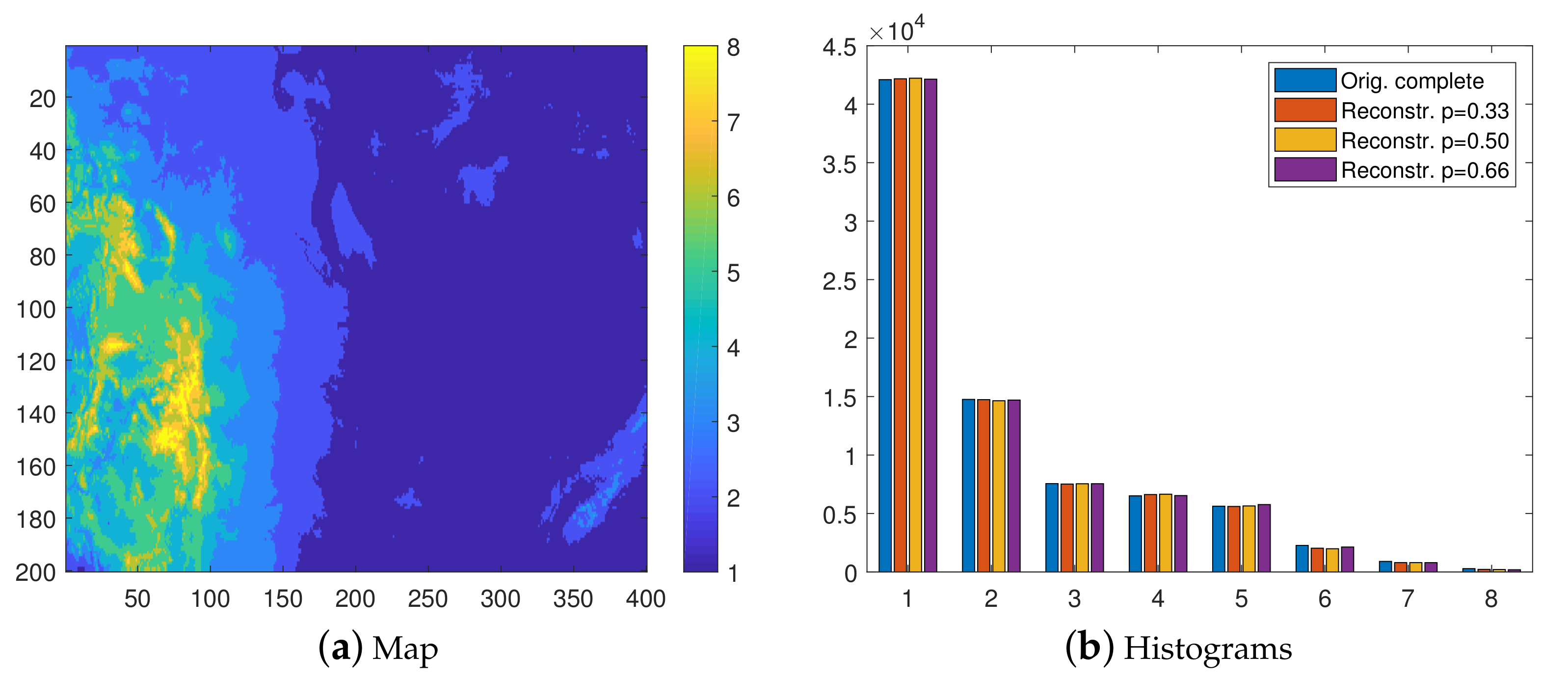 Ising Model for Interpolation of Spatial Data on Regular Grids
