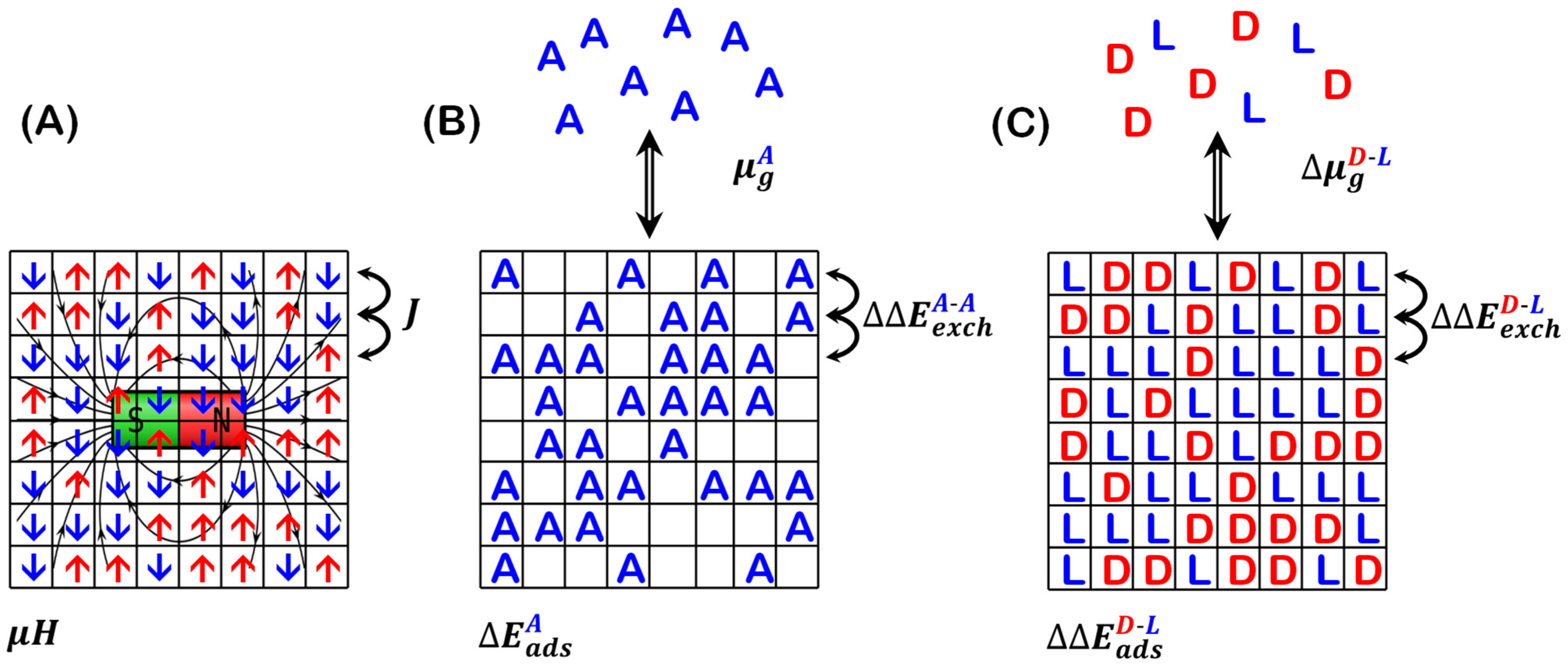 Entropy | Free Full-Text | 2D Ising Model for Enantiomer Adsorption on ... Entropy | Free Full-Text | 2D Ising Model for Enantiomer Adsorption on ...