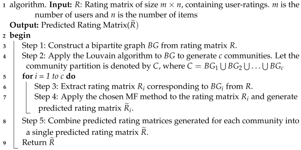Entropy | Free Full-Text | Community-Based Matrix Factorization (CBMF) Approach for Enhancing ...
