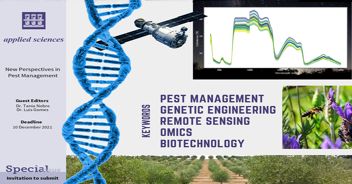 Applied Sciences | Special Issue : New Perspectives in Pest Management
