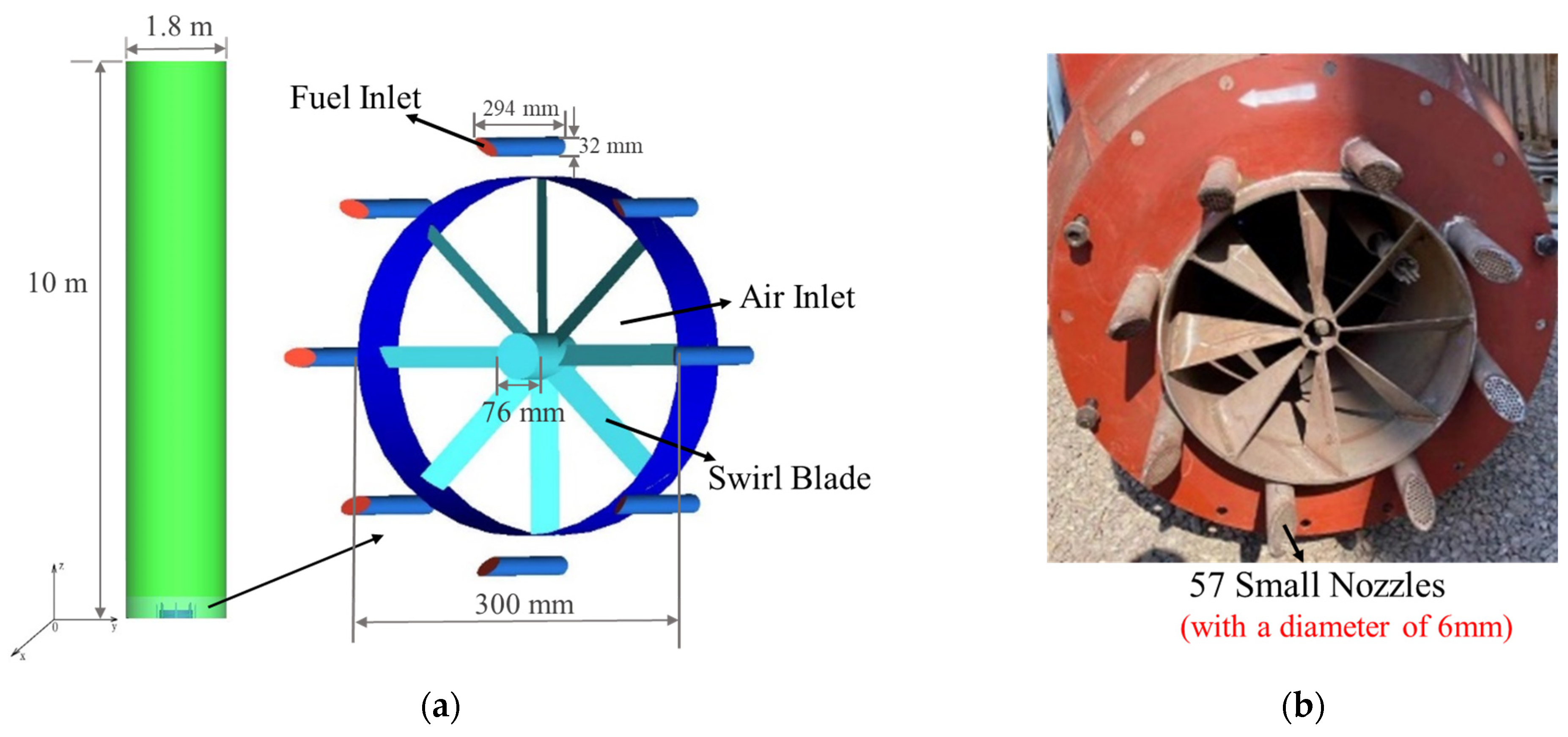 Numerical Investigation of Flow and Flame Structures in an Industrial ...