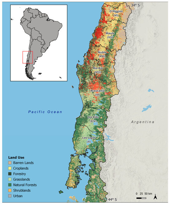 Modeling the Spatial Distribution of Wildfire Risk in Chile Under ...