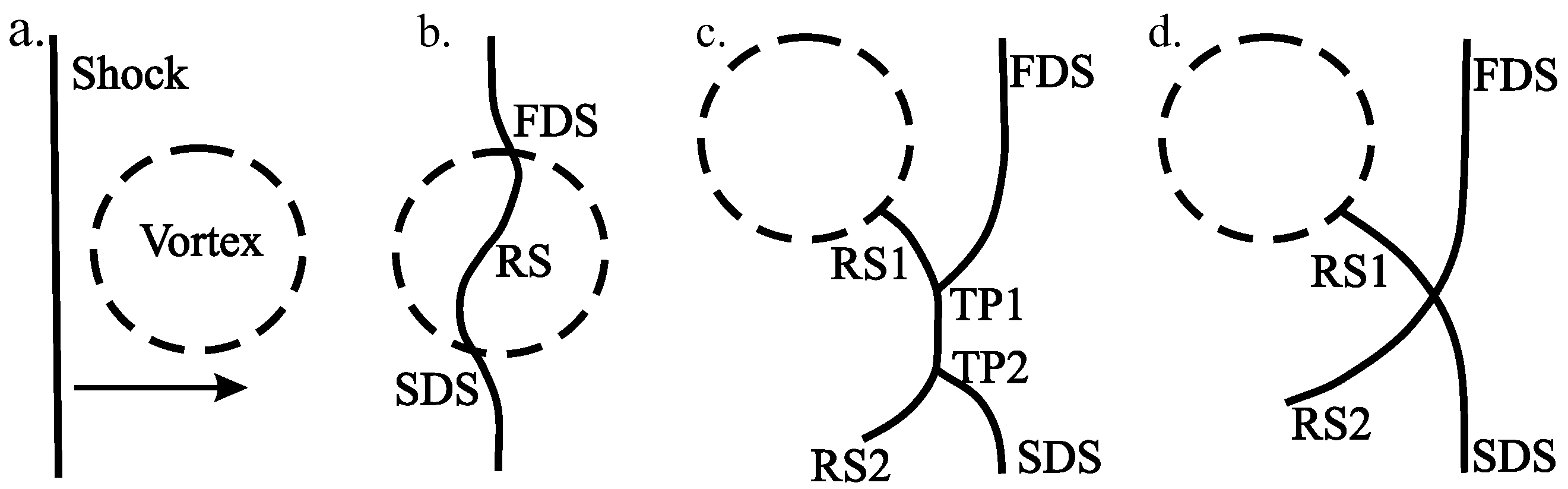 Experiments in Shock-Vortex Interactions
