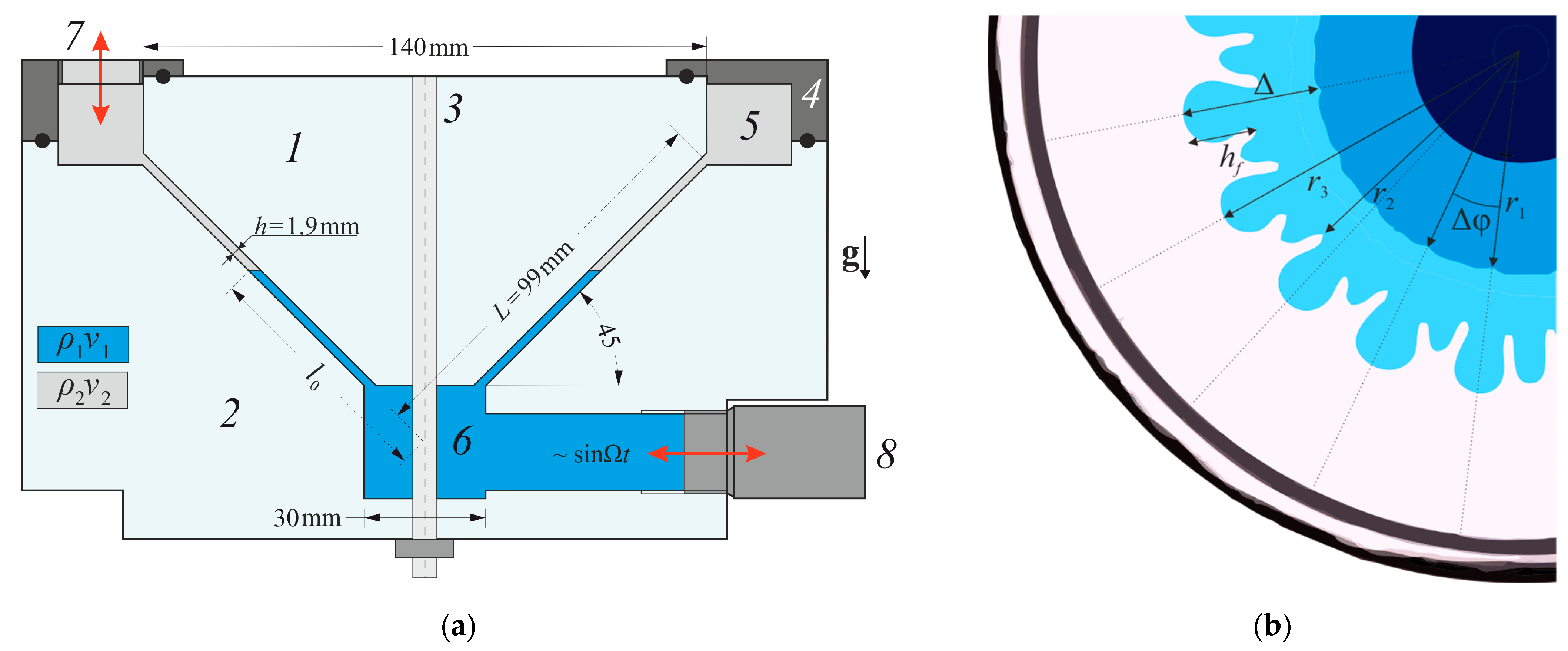 Supercritical Dynamics of an Oscillating Interface of Immiscible ...