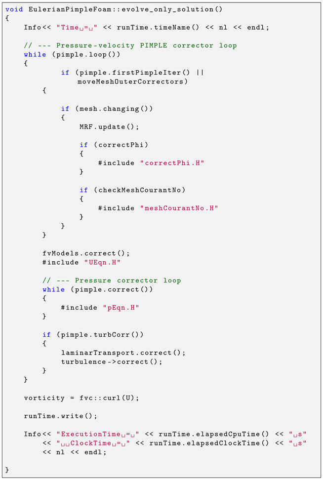 Dynamic Mesh Simulations in OpenFOAM: A Hybrid Eulerian–Lagrangian Approach