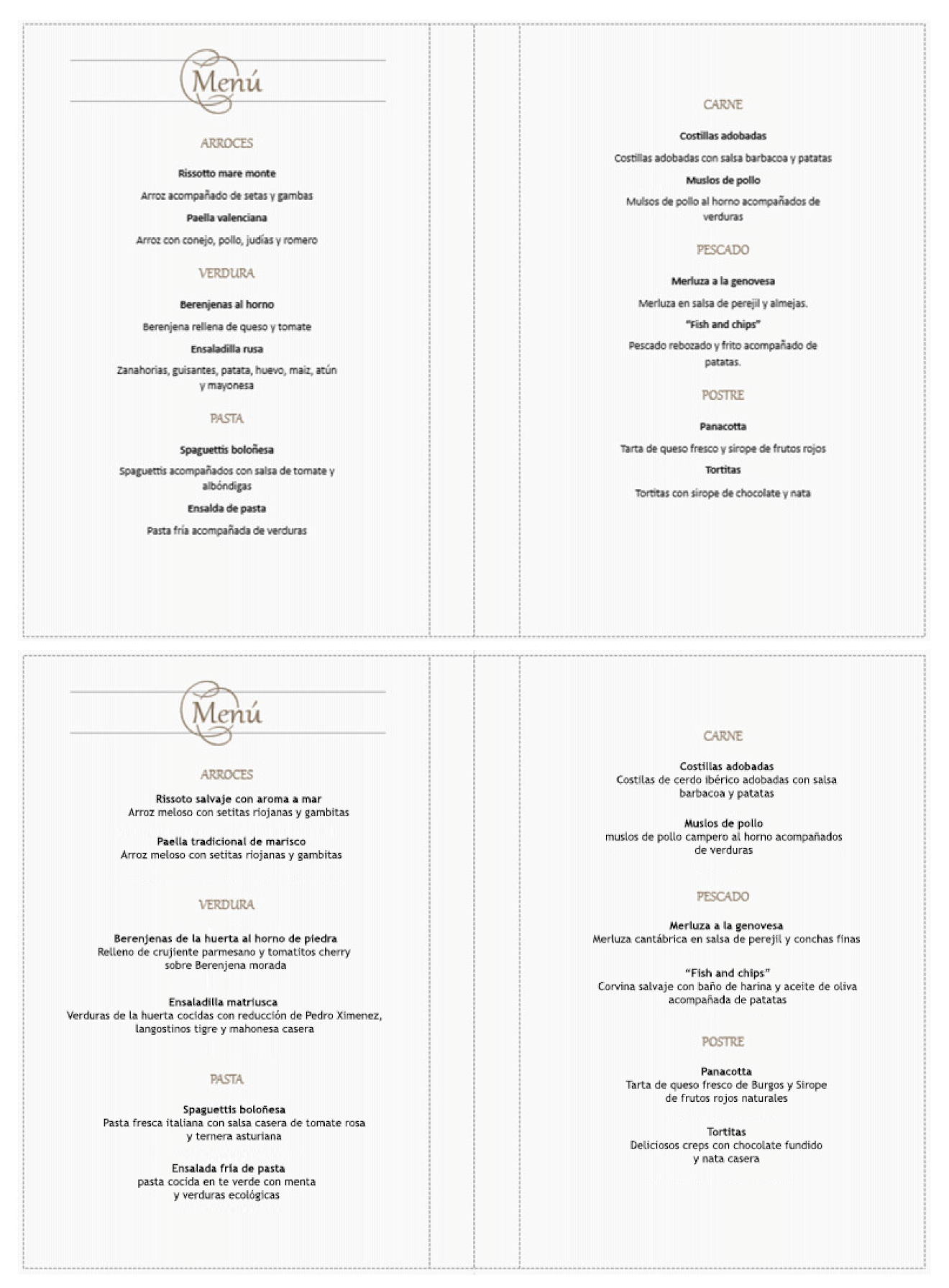 What Do You Want to Eat? Influence of Menu Description and Design on ...