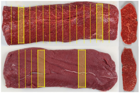 In-Line Estimation of Fat Marbling in Whole Beef Striploins ...
