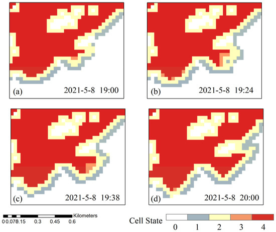 Adaptive Forest Fire Spread Simulation Algorithm Based on Cellular Automata