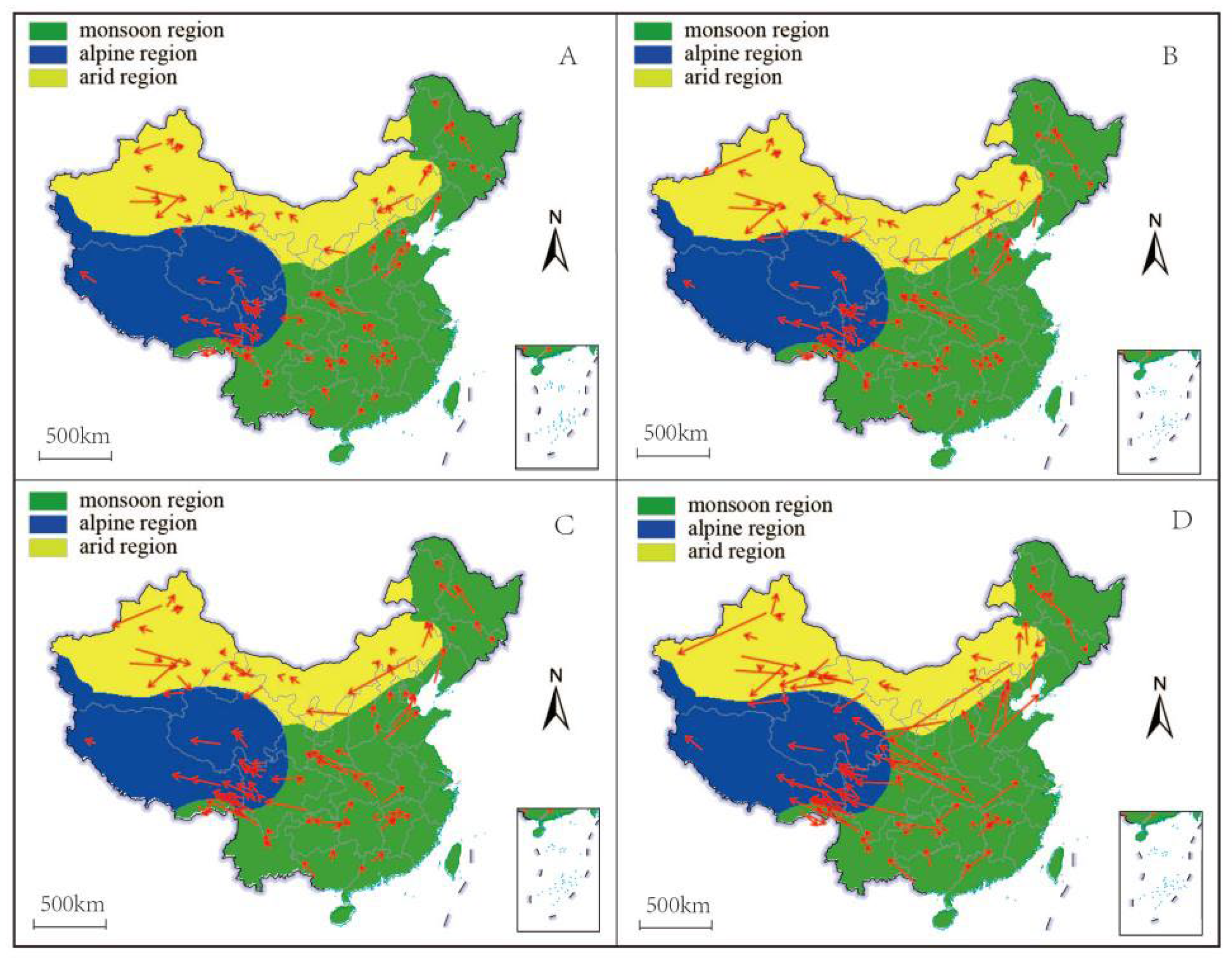Multi-Directional Rather Than Unidirectional Northward-Dominant Range Shifts Predicted under ...