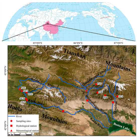 Tien Shan In China On Map