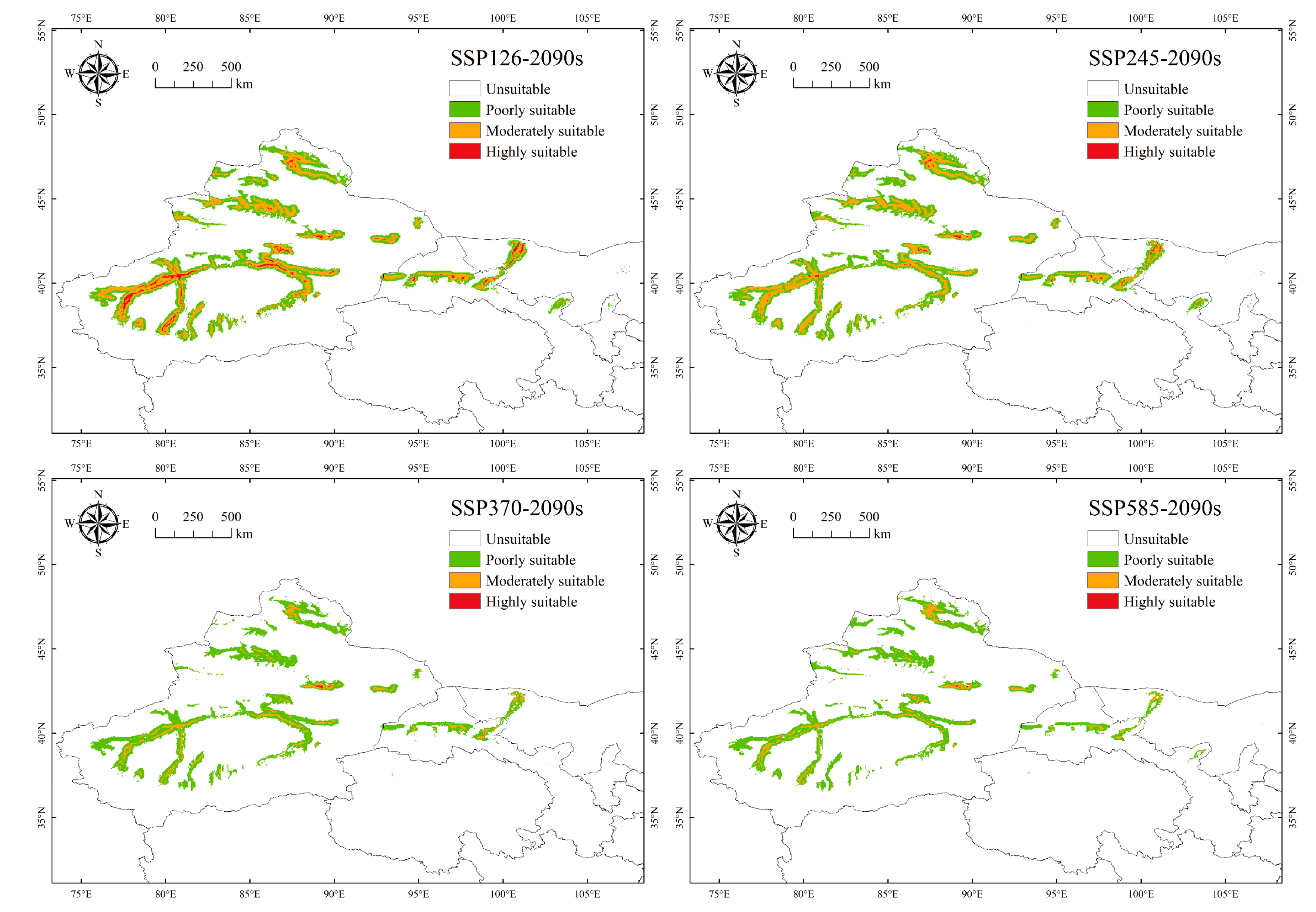 The Distribution Range of Populus euphratica Oliv. (Salicaceae) Will Decrease Under Future ...