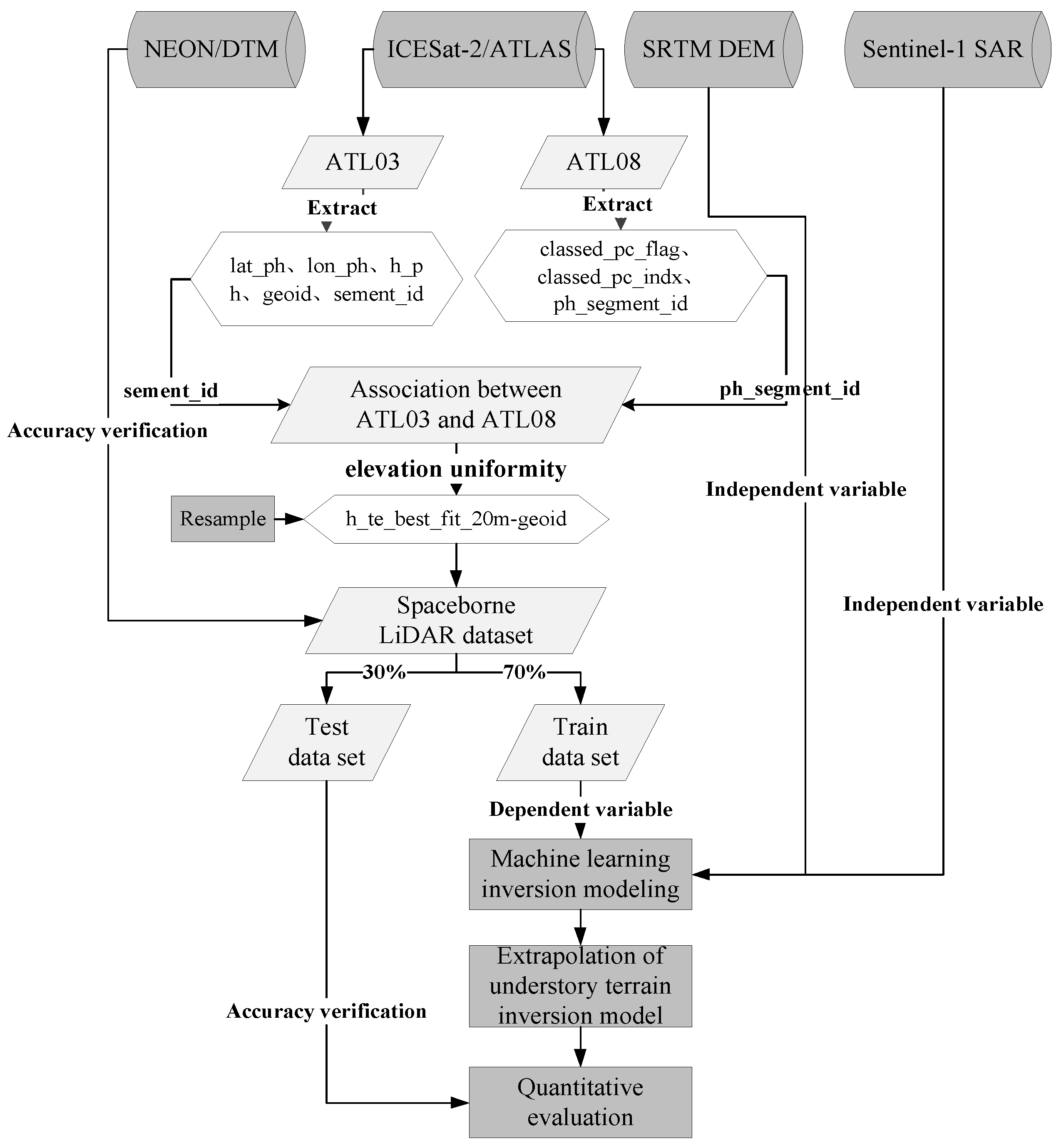 Combining LiDAR, SAR, and DEM Data for Estimating Understory Terrain ...