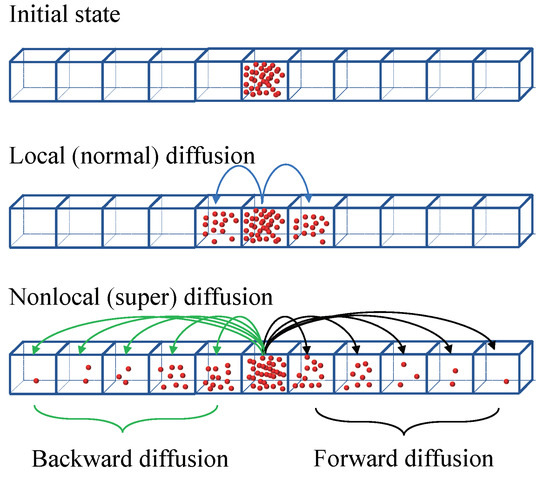 Modeling Long-Distance Forward and Backward Diffusion Processes in Tracer Transport Using the ...