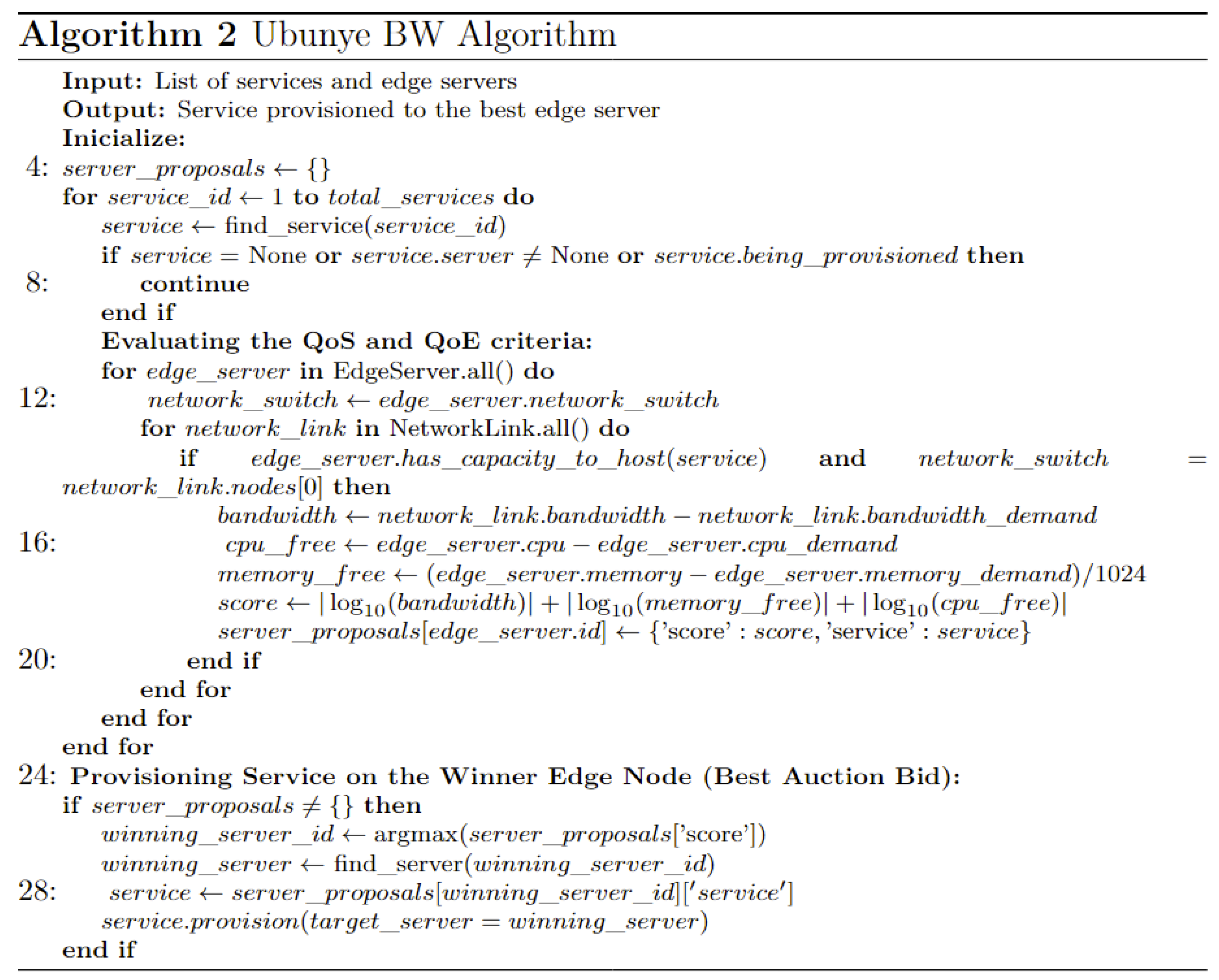 Ubunye: An MEC Orchestration Service Based on QoE, QoS, and Service ...
