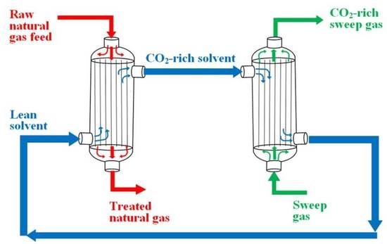 Gases | Free Full-Text | Carbon Capture from CO2-Rich Natural Gas via Gas-Liquid Membrane ...