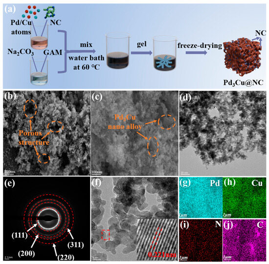 Construction of PdCu Alloy Decorated on the N-Doped Carbon Aerogel as a ...