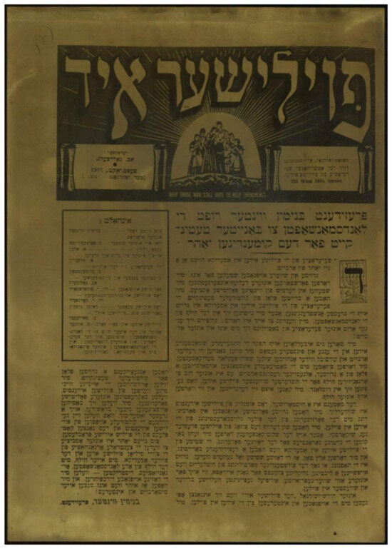 Uncovering Names and Connections: The “Polish Jew” Periodical as a ...