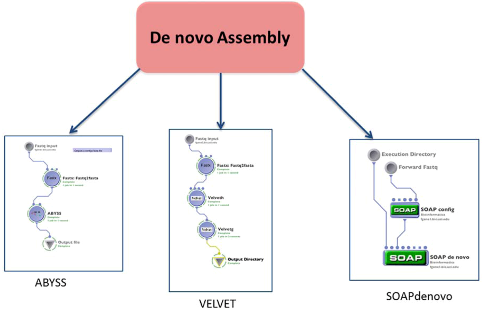 Next Generation Sequence Analysis and Computational Genomics Using Graphical Pipeline Workflows
