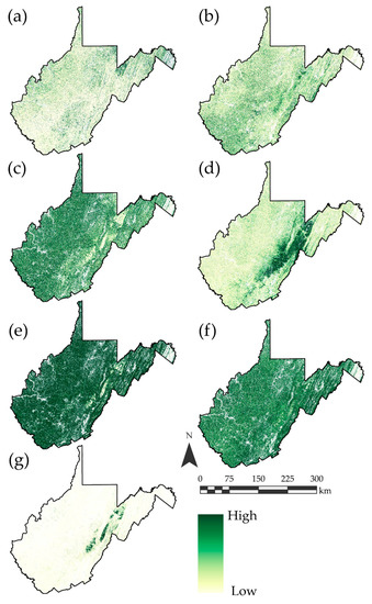 Forest Type Differentiation Using GLAD Phenology Metrics, Land Surface Parameters, and Machine ...