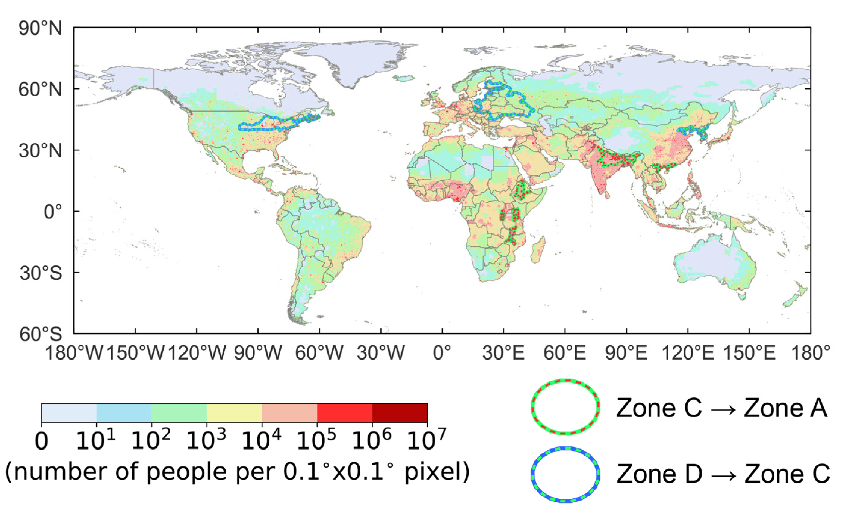 Quantifying Who Will Be Affected by Shifting Climate Zones