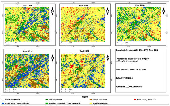 Spatiotemporal Analysis of Land Use and Land Cover Dynamics of Dinderesso and Peni Forests in ...