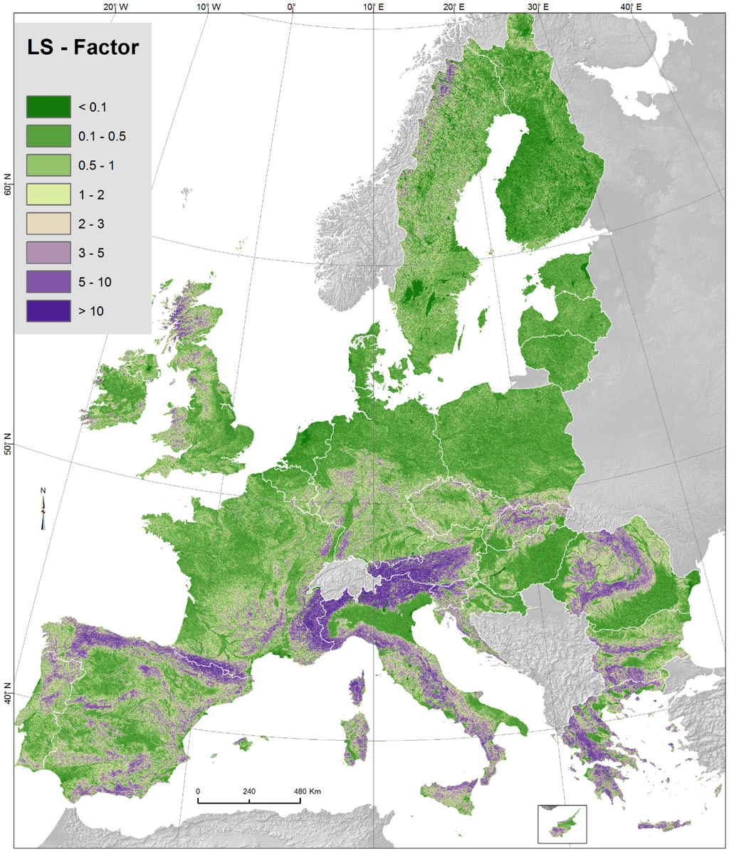 A New European Slope Length and Steepness Factor (LS-Factor) for ...