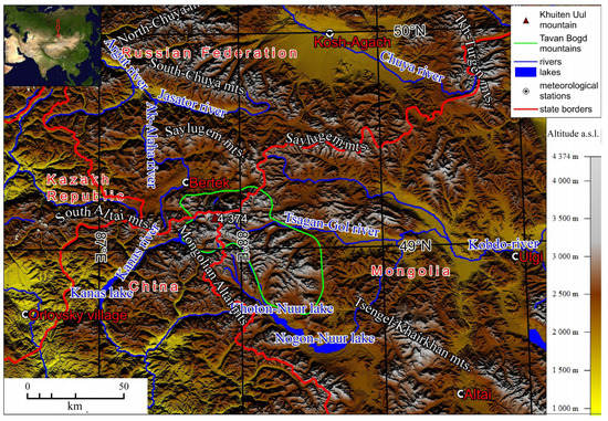 Altai Mountains Map