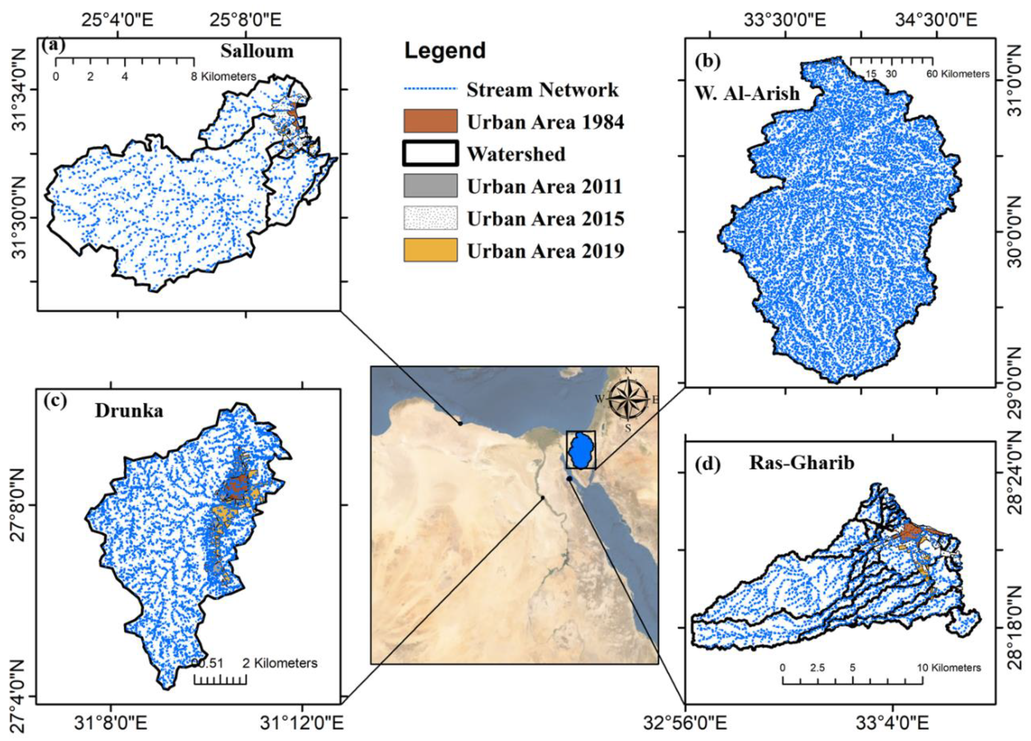 Impacts of Triple Factors on Flash Flood Vulnerability in Egypt: Urban ...