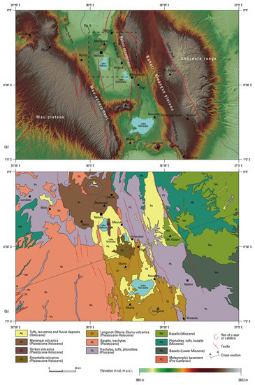 Tectonic Setting of the Kenya Rift in the Nakuru Area, Based on ...
