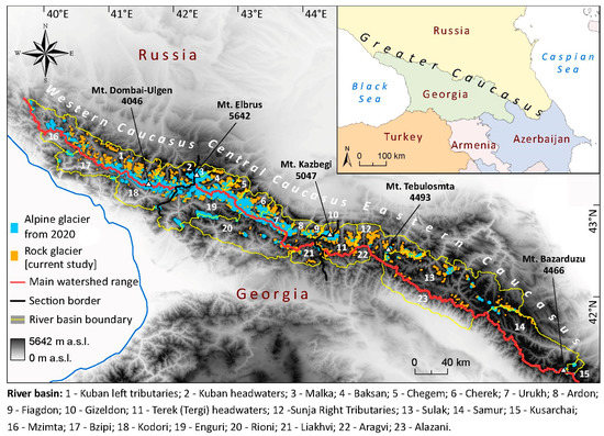 The First Rock Glacier Inventory for the Greater Caucasus
