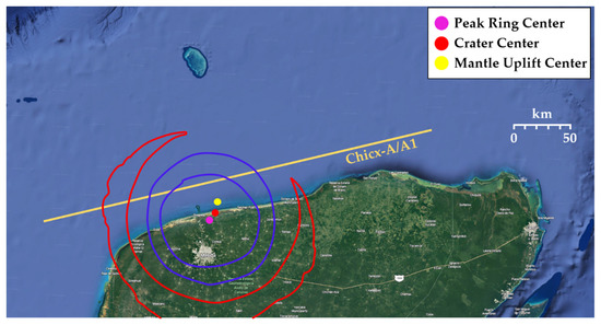 Chicxulub Crater Satellite Image