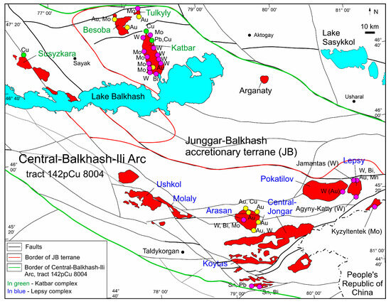 New Porphyry Copper–Molybdenum Ore Occurrence in Arganaty Granites of ...