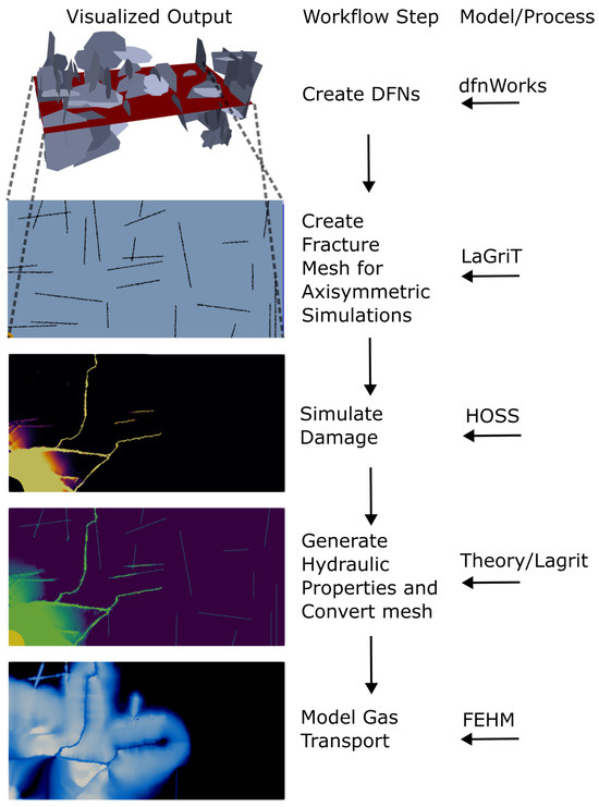 Fracture Network Influence on Rock Damage and Gas Transport following ...