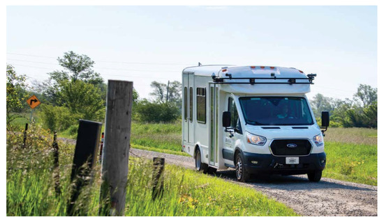 Autonomous Shuttle Operating on Highways and Gravel Roads in Rural ...