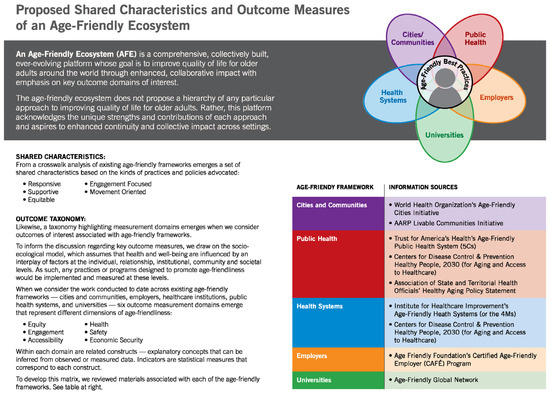 Age-Friendly Ecosystems: Expert Voices from the Field