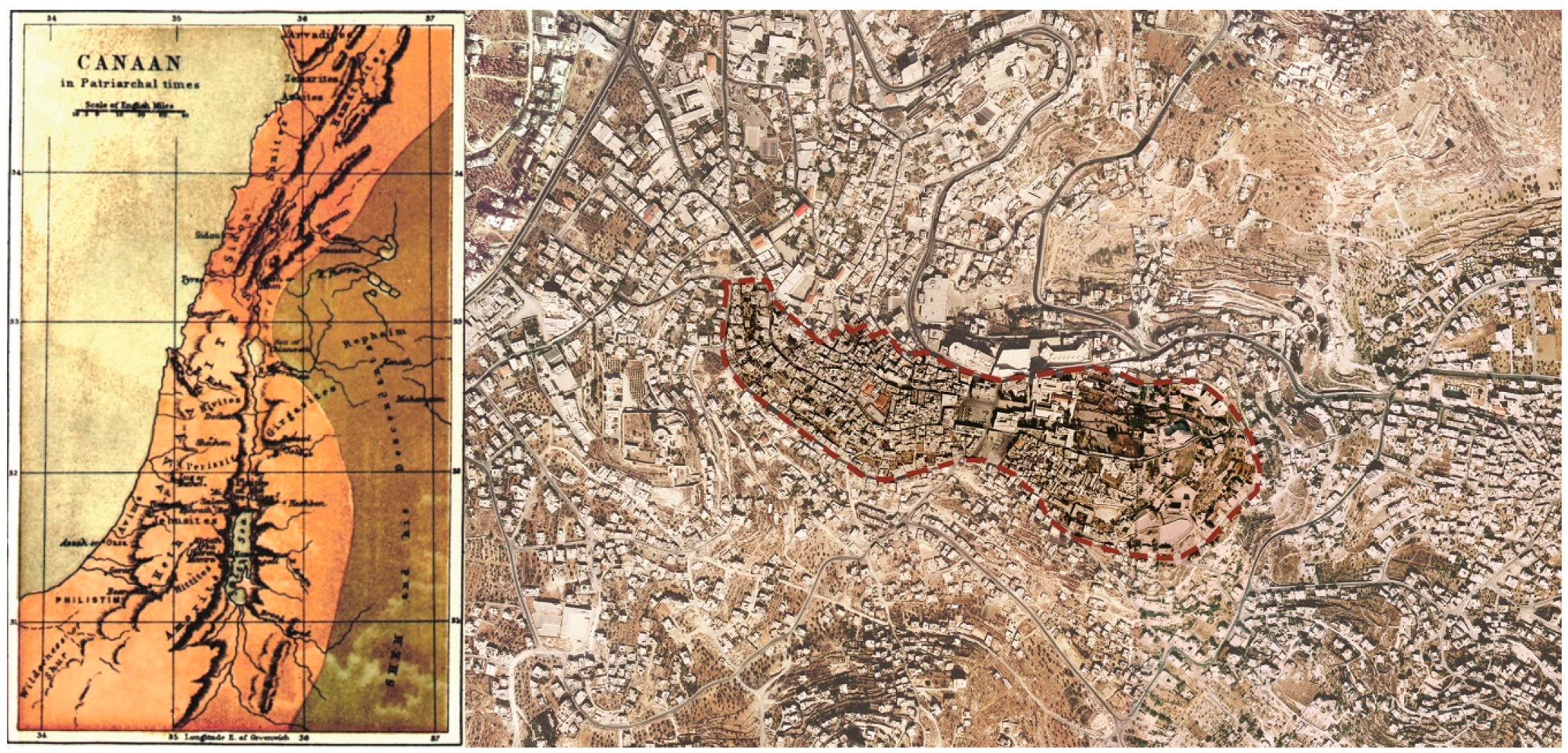 Ancient Bethlehem City Map